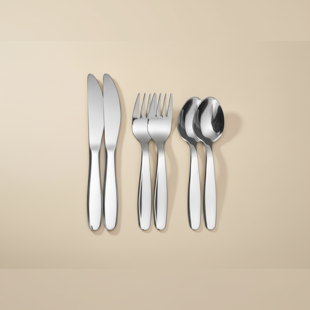 Low Tox Value Set Kids Stainless Steel Cutlery Set – Montessori Mates