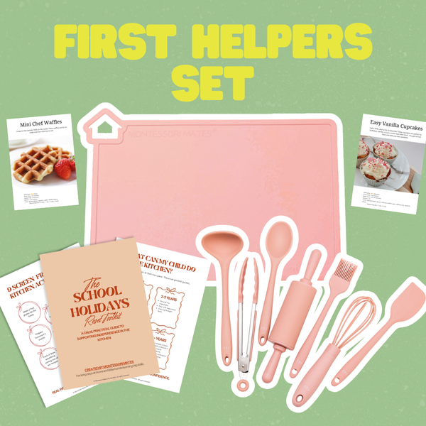 Montessori-Inspired Kids Cooking Kitchen Set & Tableware – Montessori Mates