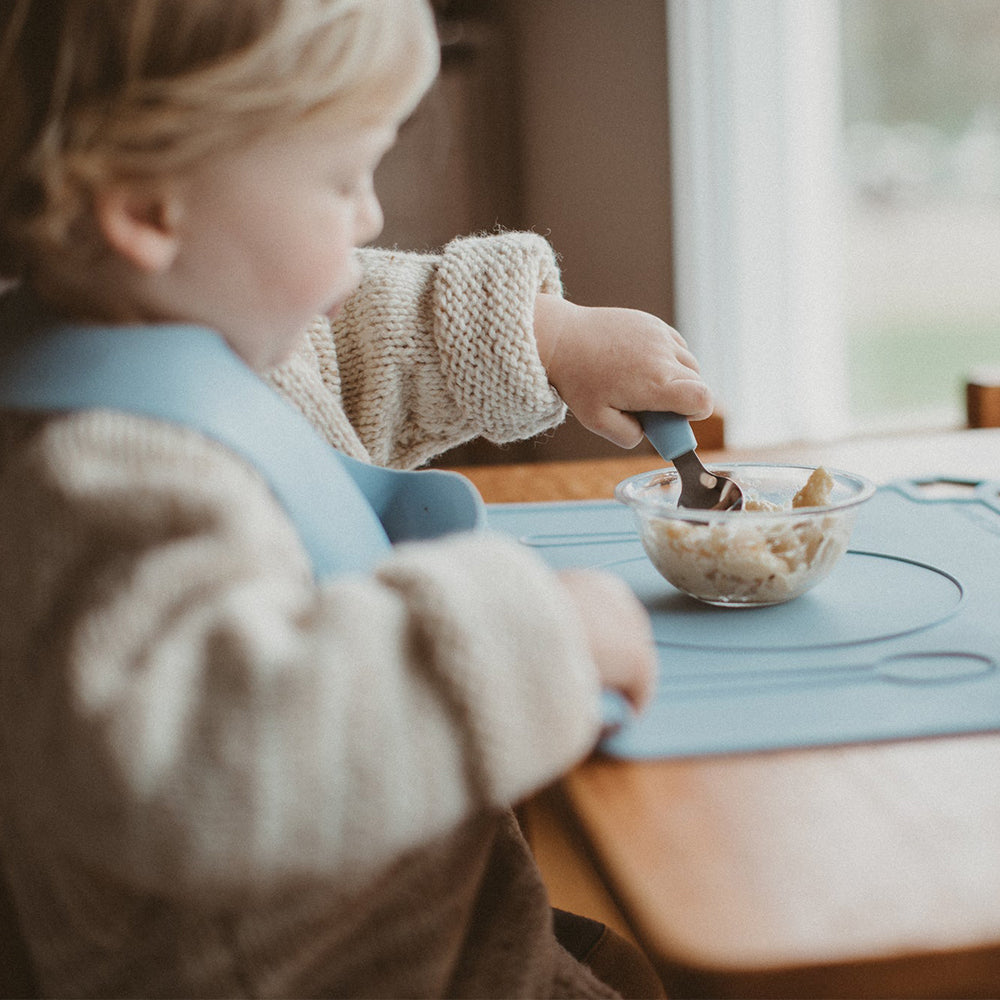 Silicone and Stainless Steel Toddler Cutlery Set – Montessori Mates