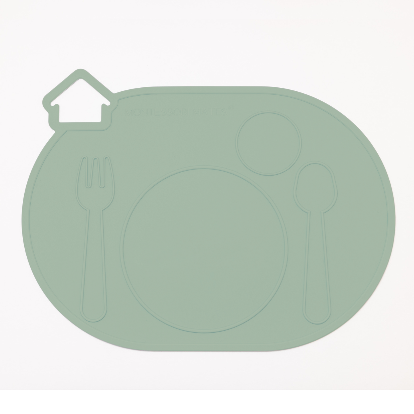 Montessori Mates® Mini Silicone Montessori Placemat - Table Setting Guide