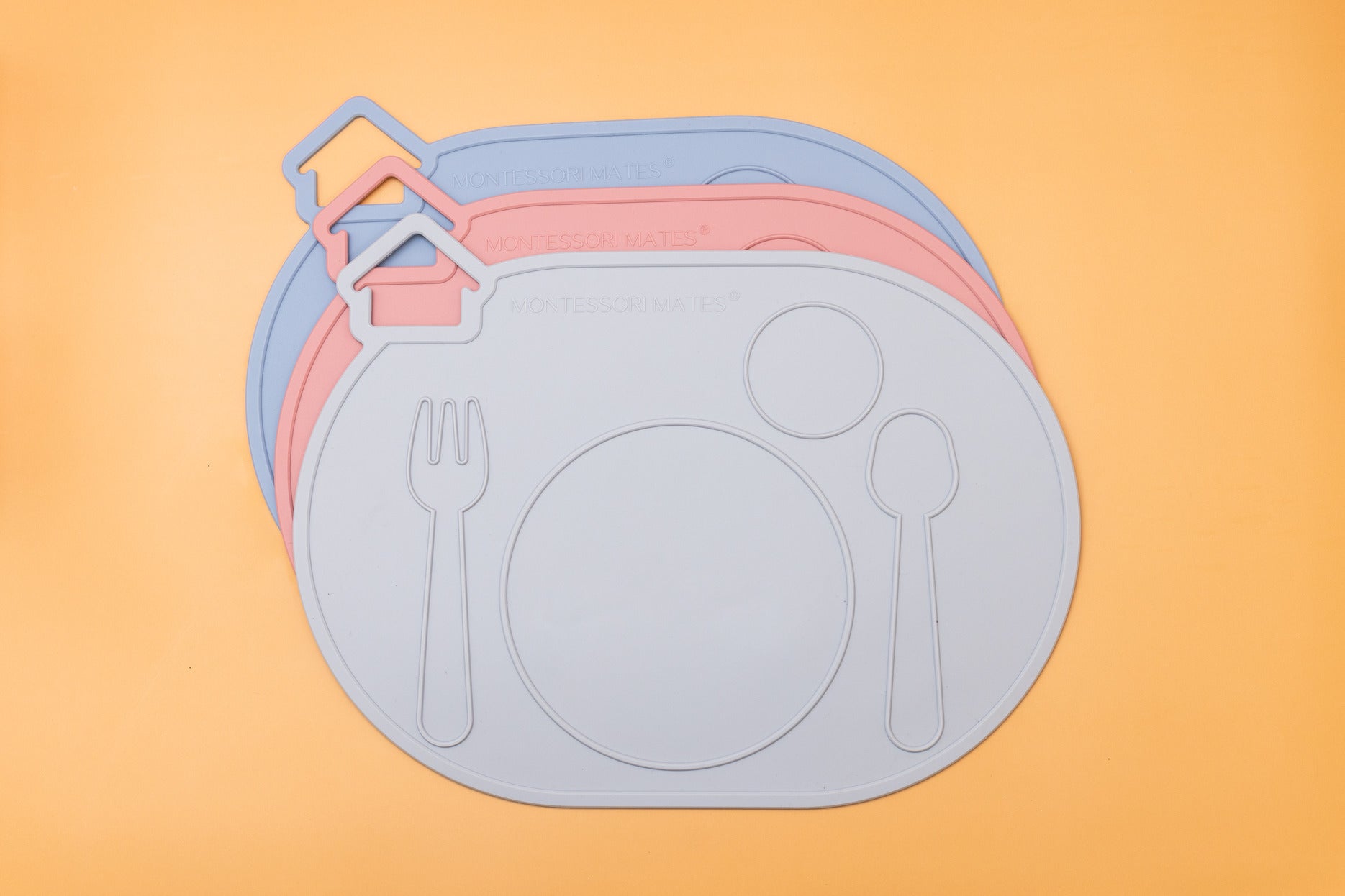 Montessori Mates® Mini Silicone Montessori Placemat - Table Setting Guide